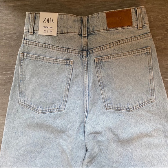 Zara | Jeans | Zara Wide Leg Jeans Light Wash | Poshmark